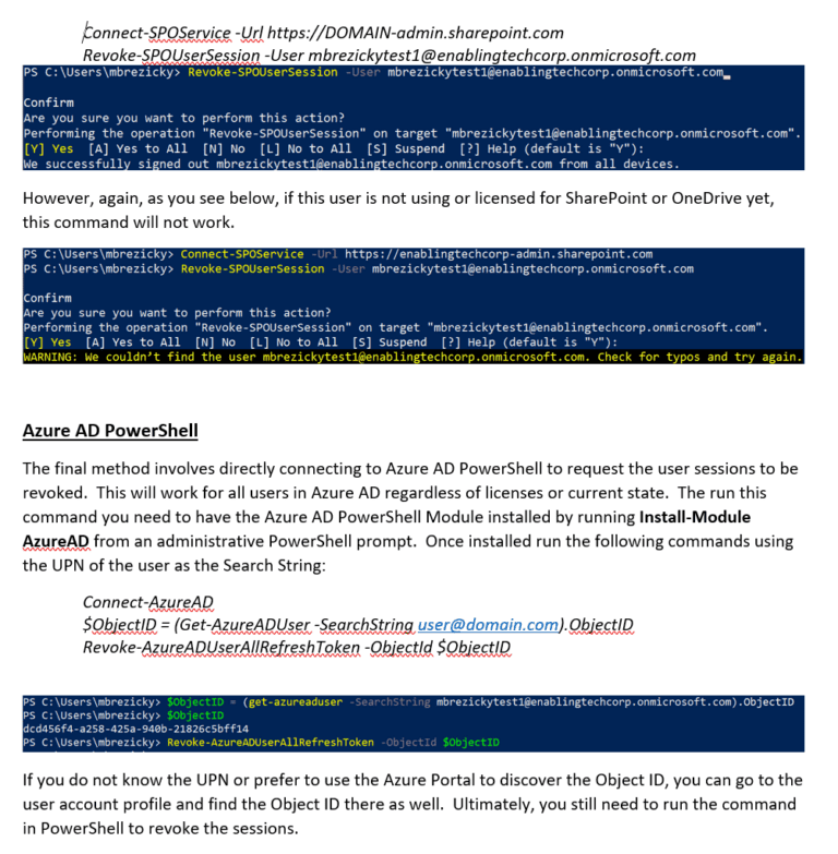 Revoke All User Sessions for Microsoft Entra ID and Office 365 • eGroup US