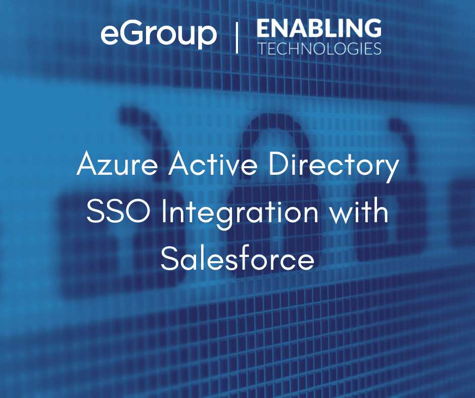 Azure Active Directory Sso Integration With Salesforce Egroup Us