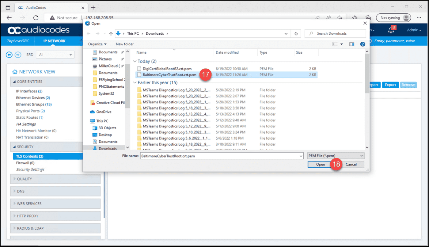 Teams Direct Routing Session Border Controller Certificate Support ...